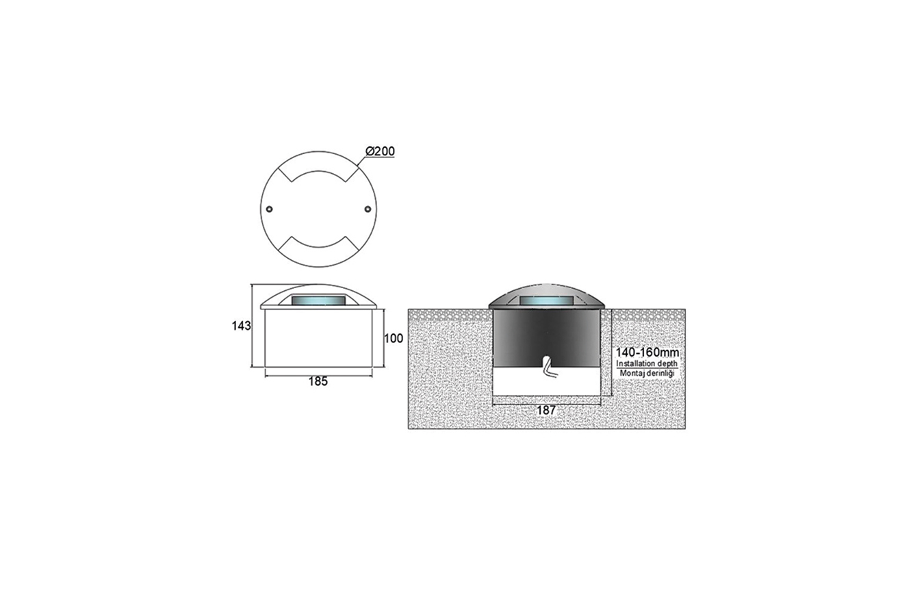 Helios 220 | In-Ground Luminaires | Outdoor – Novalux Lighting Turkey