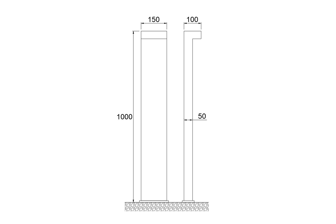 Mimoza S100 | Bollard Luminaires | Outdoor – Novalux Lighting Turkey