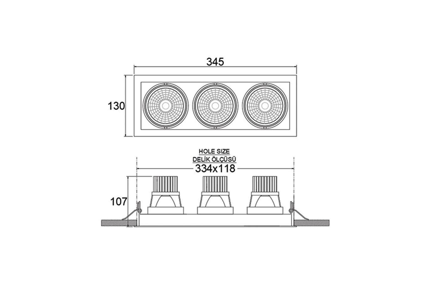 Octans 3 | Recessed Luminaires | Indoor – Novalux Lighting Turkey